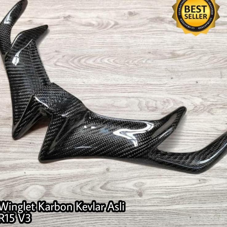Jual Winglet Carbon Kevlar Yamaha R15 V3 VVA carbon wingside wing X2O7 ...