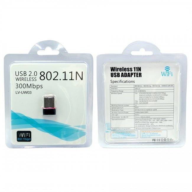 Jual USB 2.0 Wireless 802.11N 300Mbps WiFi | Shopee Indonesia