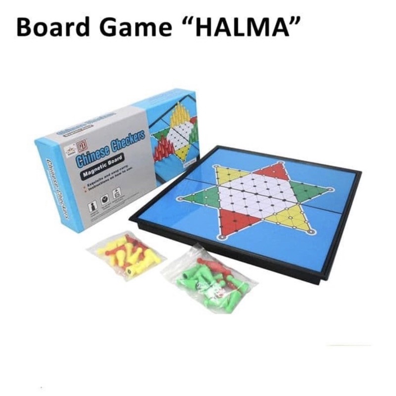 Jual Mainan halma magnetic chinese checkers magnet board game asah otak ...