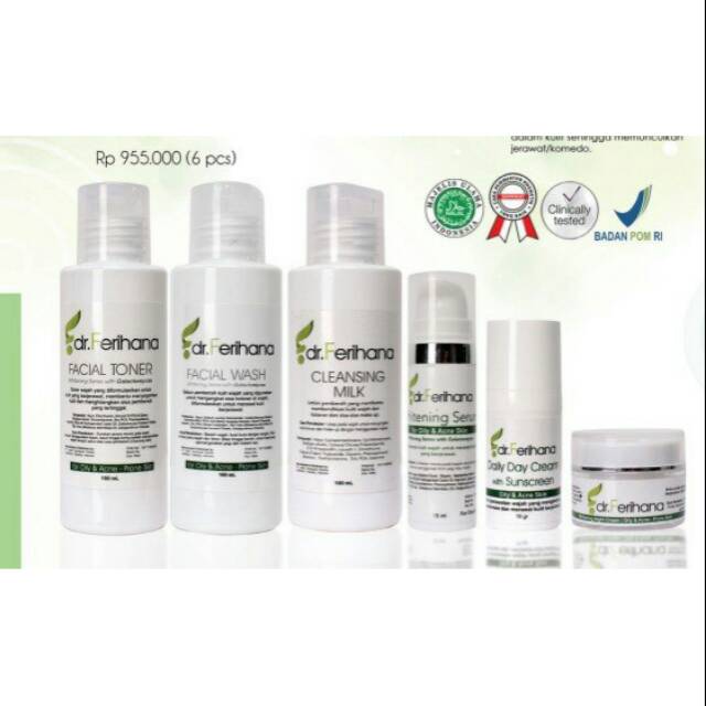 Jual Paket complete dr. Ferihana GFF oily-acne | Shopee Indonesia