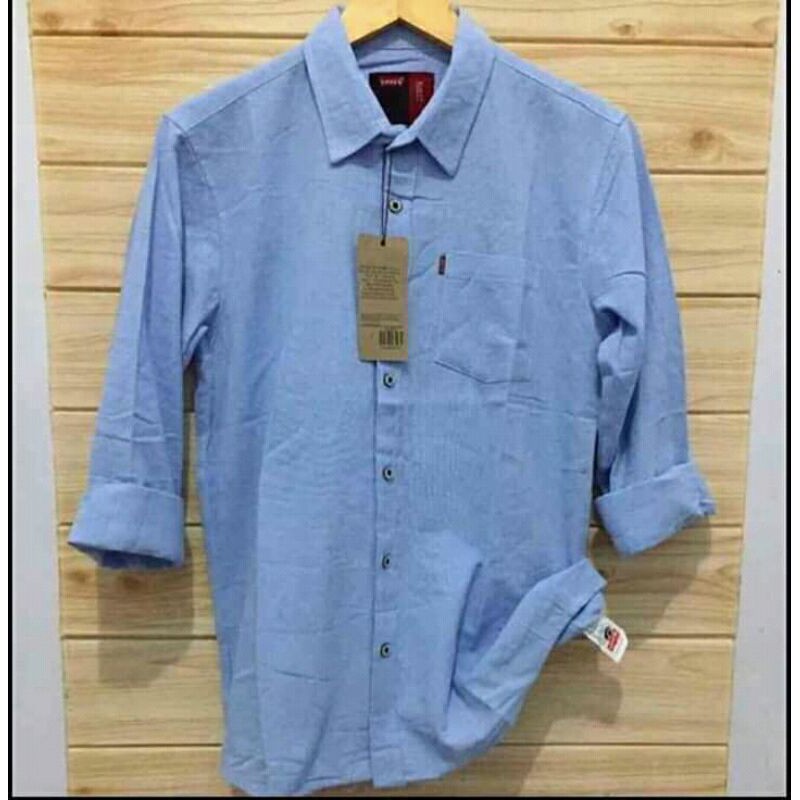Jual Kemeja Panjang Polos Pria Kemeja Panjang Casual Pria Kemeja Import ...
