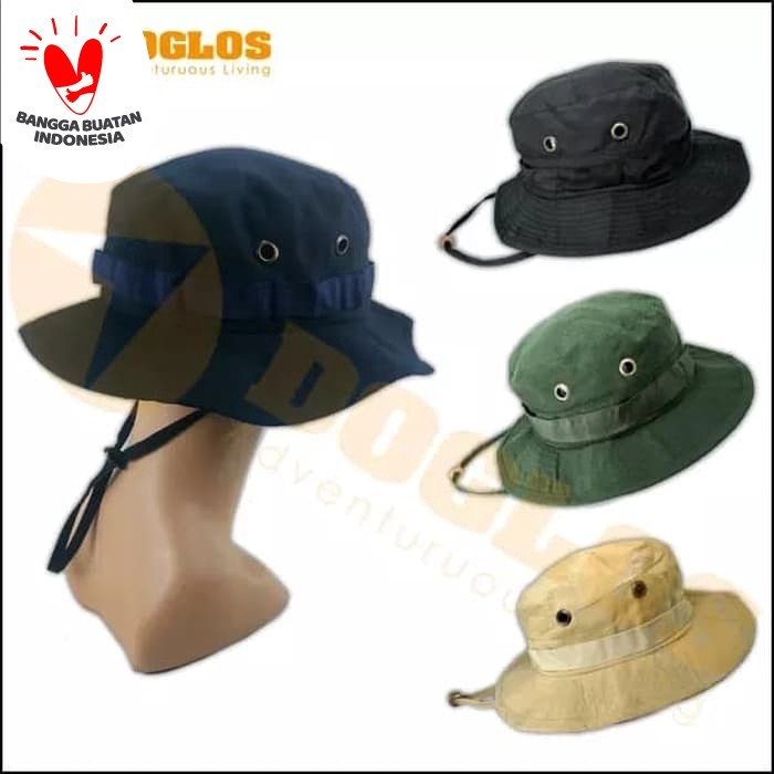 Jual PROMO!! TOPI RIMBA POLOS HITAM BIRU KREM | Shopee Indonesia