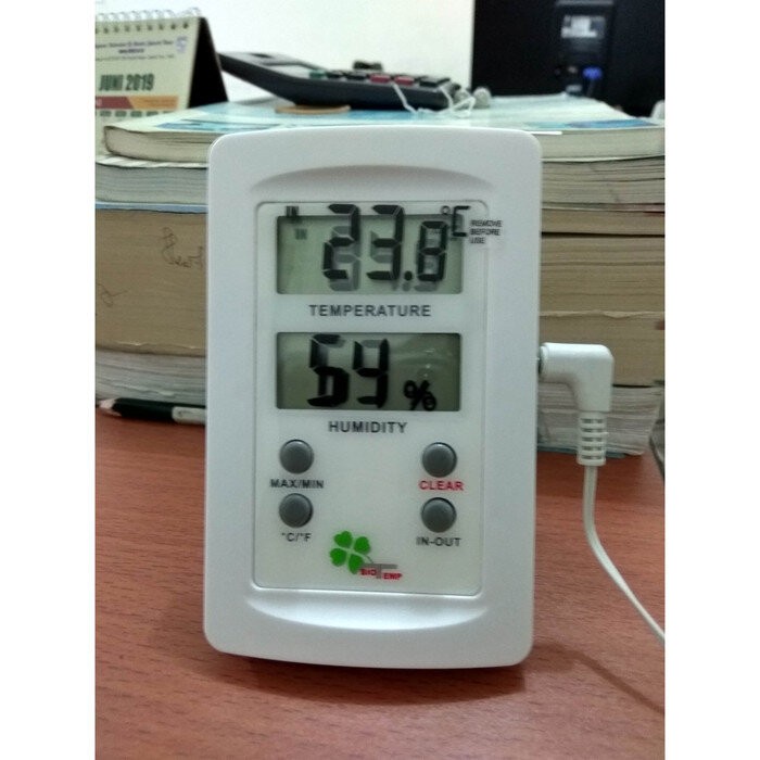 Jual Thermo-Hygrometer Alla France Dual Display with Outdoor Sensor ...