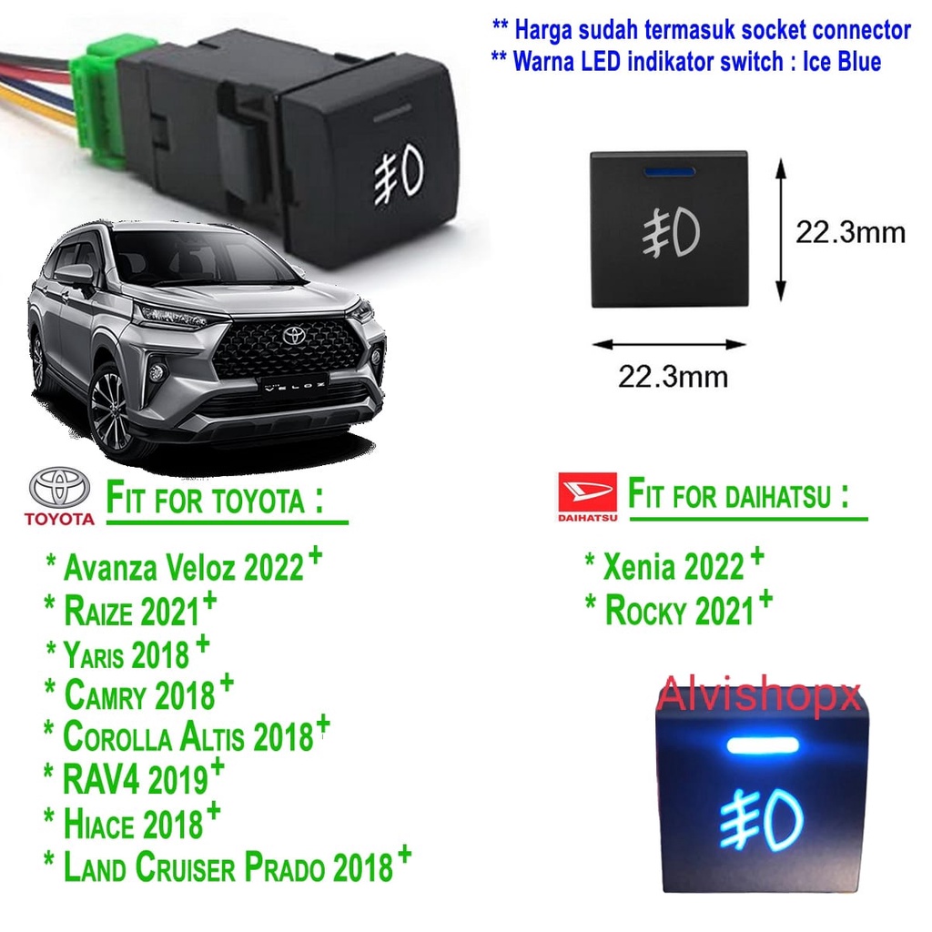 Jual DRL Fog Light switch saklar Toyota | Shopee Indonesia