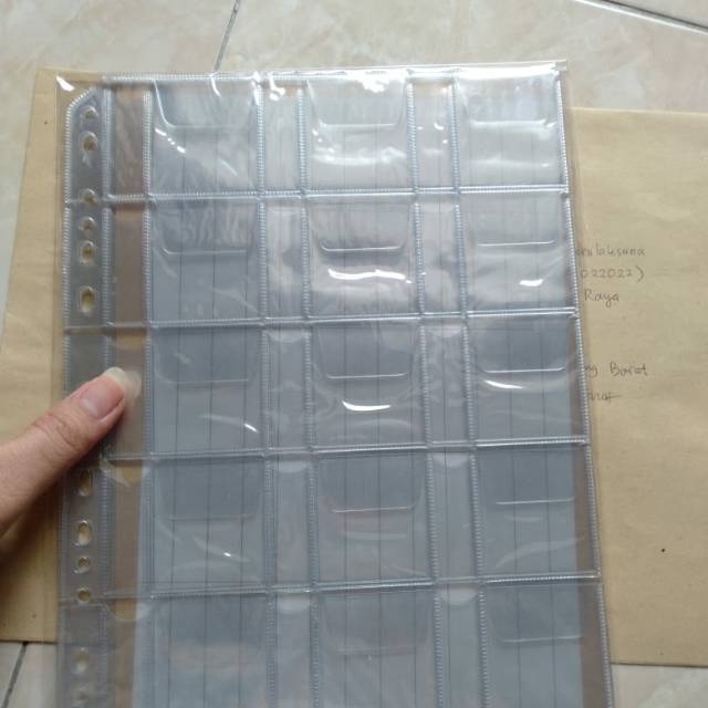 Jual Refill album koin atau coin album 1 pack isi 5 sheet@15 kotak ...