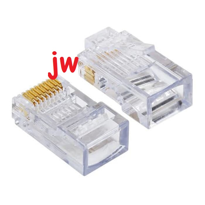 Jual Konektor RJ45 Conektor RJ45 Cat5e UTP LAN Networking | Shopee ...