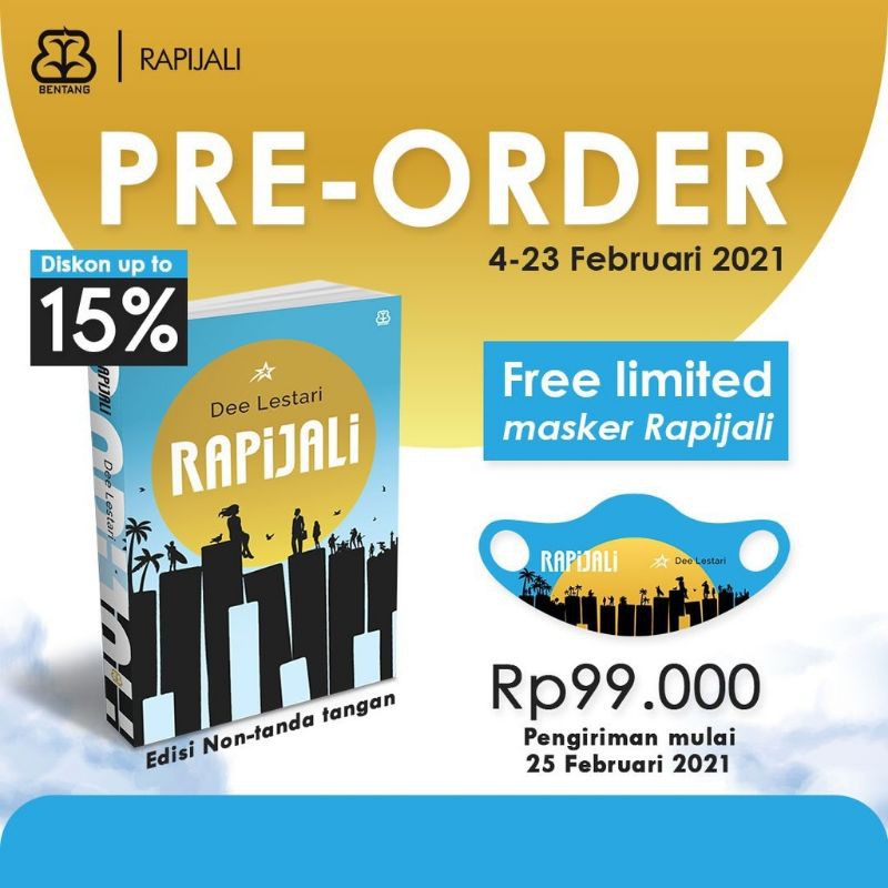 Jual NOVEL RAPIJALI - DEE LESTARI (100% ORIGINAL) | Shopee Indonesia