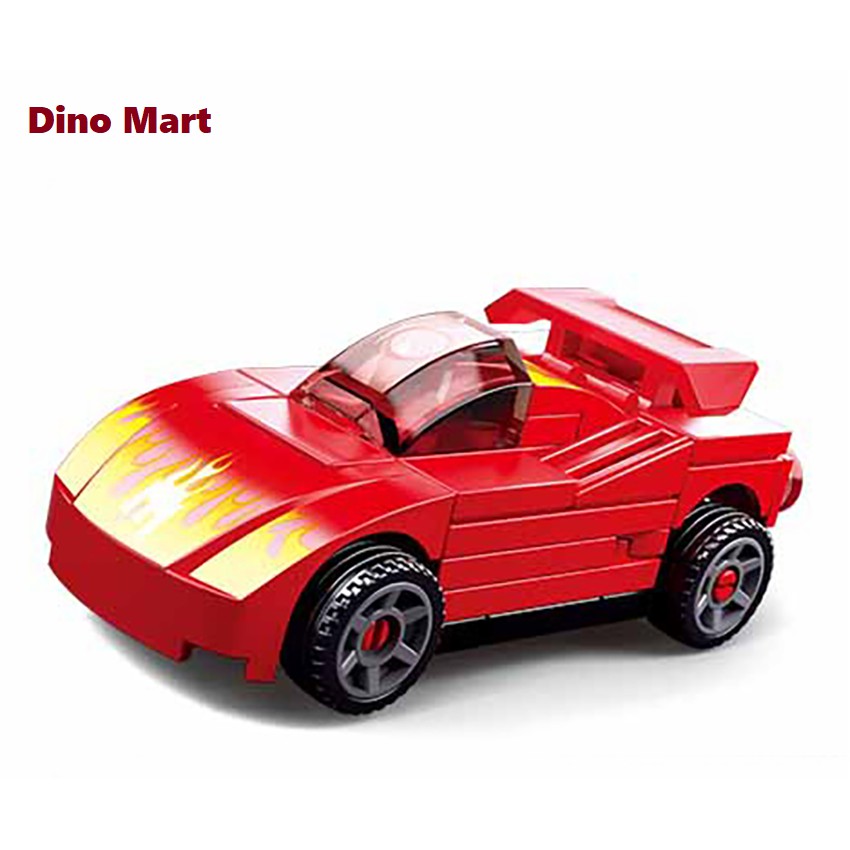 Jual Sluban Power Bricks Pull Back Car Red Furious M38-B0801E | Shopee ...