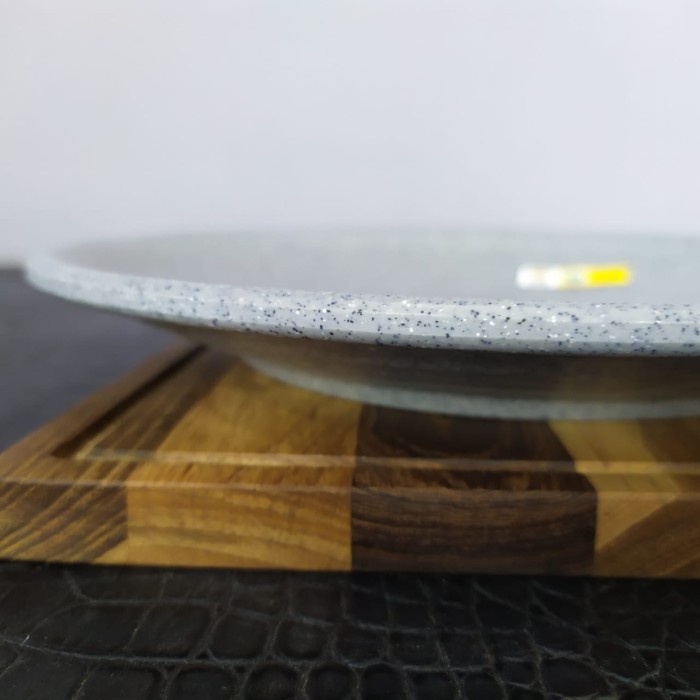 Jual Golden Piring Tembikar Bulat Melamine Model Batu 10" P2210A Abu ...