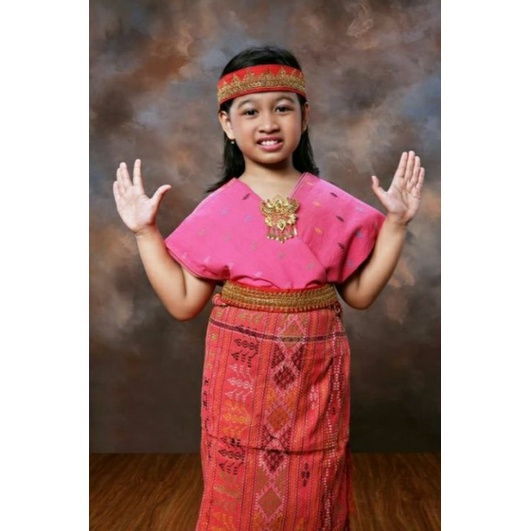 Jual Pakaian Kostum Adat Batak Anak Perempuan Baju Adat Anak Dari Ulos Sadum Batak Toba | Shopee ...