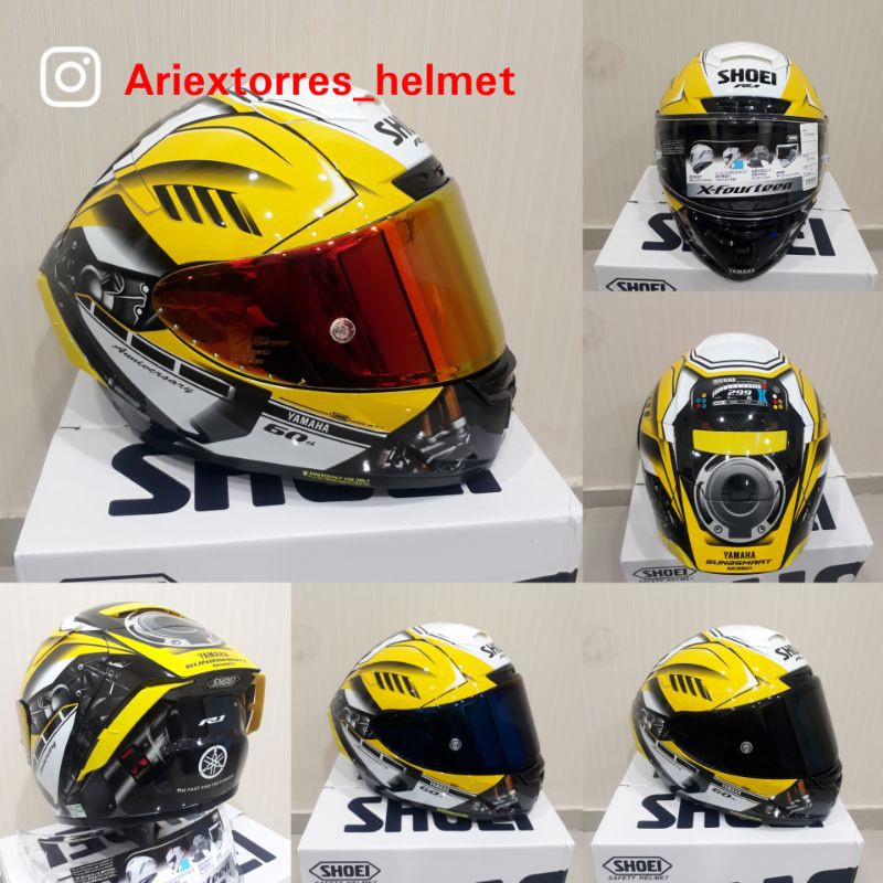 Jual diskon 50% Shoei x14 YAMAHA 60 ANNIVERSARY Clone not Agv pista Abs Arai Rx7x | Shopee Indonesia