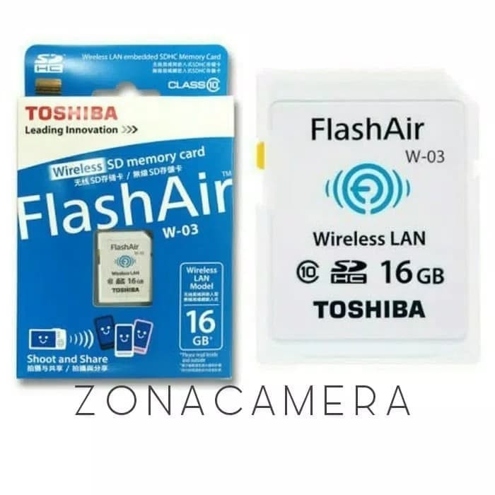 Jual WIFI SDHC / SD Card Toshiba FlashAir 16GB Class 10 class10 eye-fi | Shopee Indonesia