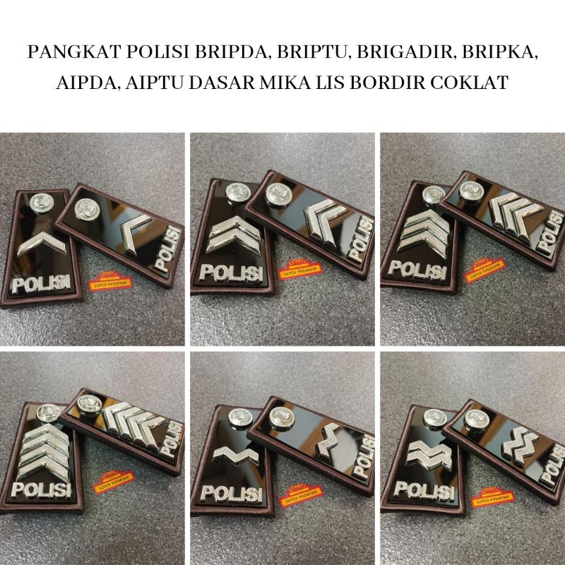 Jual PANGKAT PDH BRIPDA/BRIPTU/BRIGADIR/BRIPKA/AIPDA/AIPTU DASAR MIKA ...