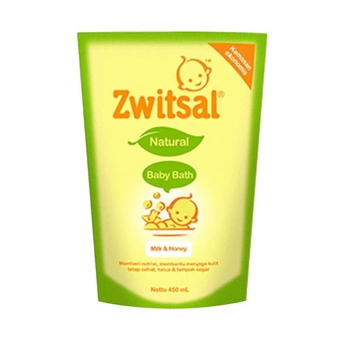 Jual ZWITSAL SABUN BABY BATH NATURAL MILK & HONEY REFILL 450ML | Shopee ...