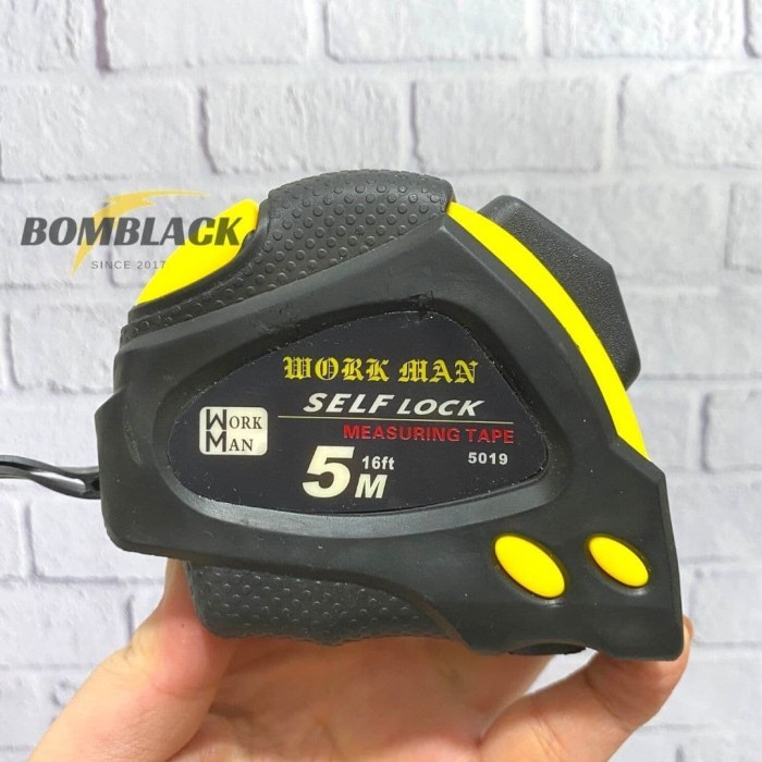 Jual Meteran Tangan 5 Meter Meteran Karet Otomatis Self Lock 5m ONI ...