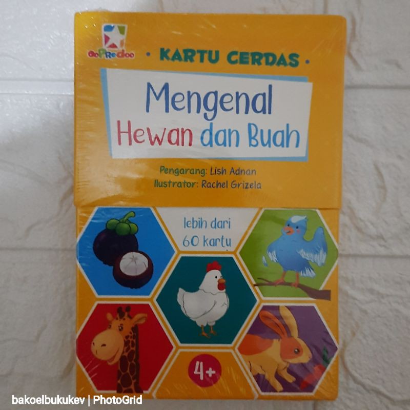 Jual FLASH CARD KARTU CERDAS MENGENAL HEWAN DAN BUAH | Shopee Indonesia