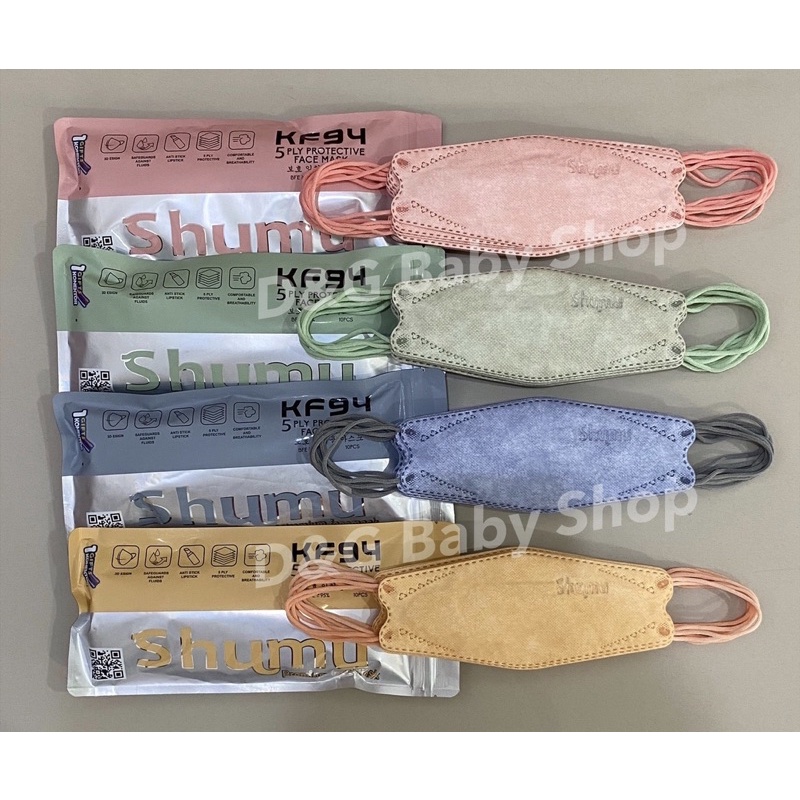Jual Masker Shumu KF94 5 ply isi 10 pcs (Free Konektor) | Shopee Indonesia