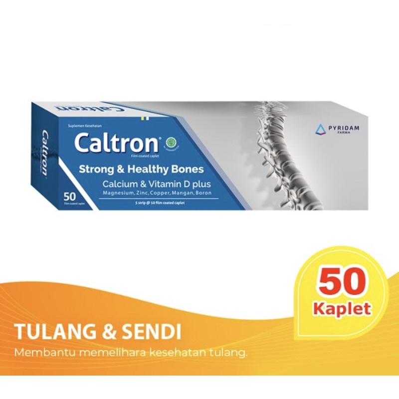 Jual Caltron box 50 tablet ( vitamin kesehatan tulang ) | Shopee Indonesia