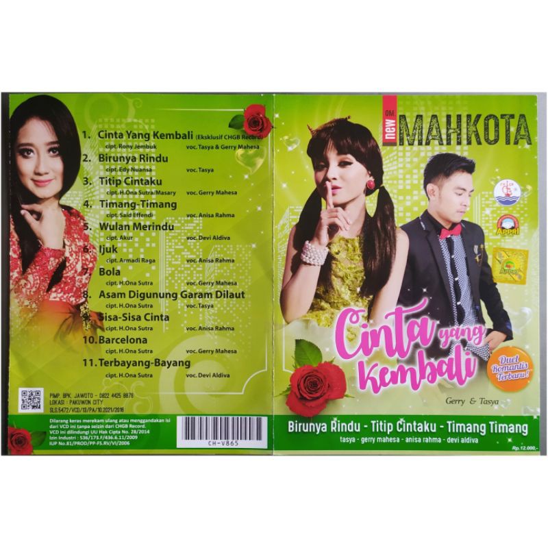 Jual KASET VCD DVD ORIGINAL KARAOKE DANGDUT KOPLO NEW MAHKOTA CINTA YANG KEMBALI | Shopee Indonesia