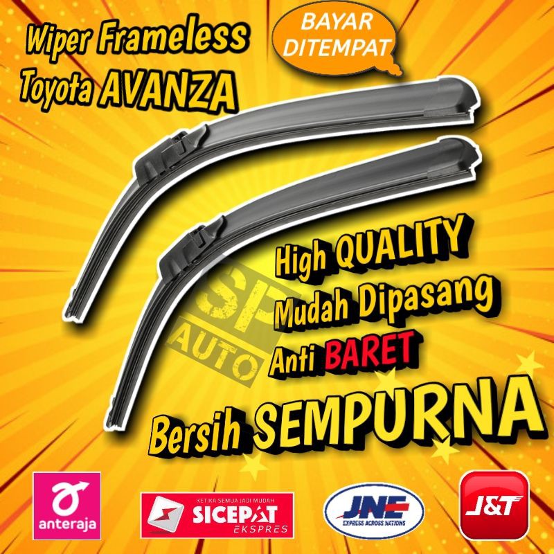 Jual Wiper Kaca Mobil Frameless 2 PCS - Toyota Avanza 2003 - 2011 Wifer Banana SH110 | Shopee ...
