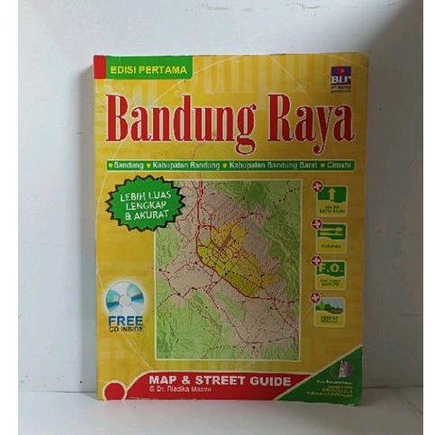 Jual BANDUNG RAYA MAP & STREET GUIDE EDISI PERTAMA | Shopee Indonesia