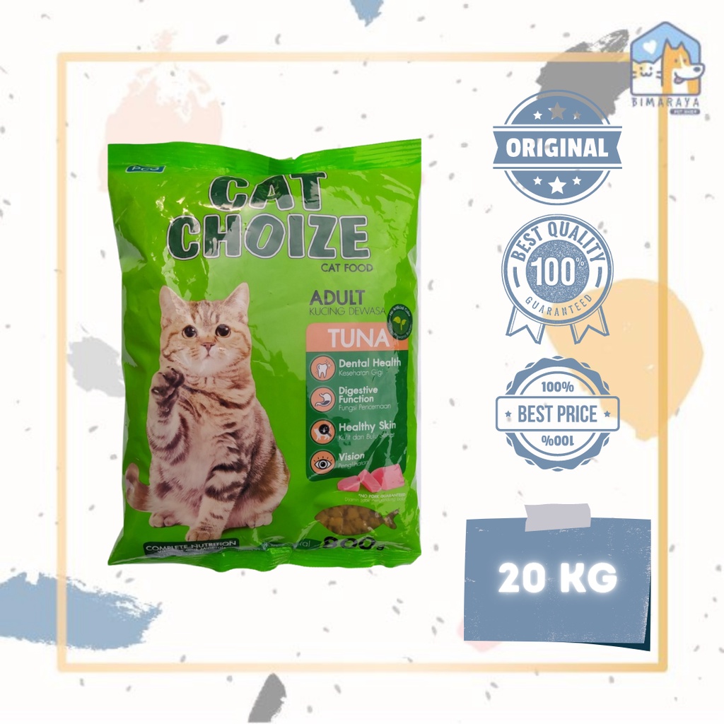 Jual CAT CHOIZE CAT FOOD FOR ADULT 20 KG FRESHPACK (KHUSUS GOSEND/GRAB ...