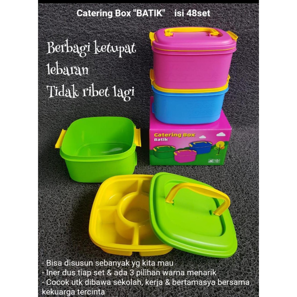 Jual RANTANG SUSUN BATIK BG0822 / CATERING BOX BATIK LUNCH BOX TEMPAT ...