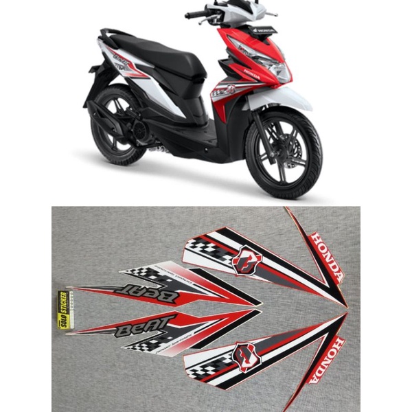 Jual STIKER STRIPING BEAT 2018 MERAH PUTIH | Shopee Indonesia