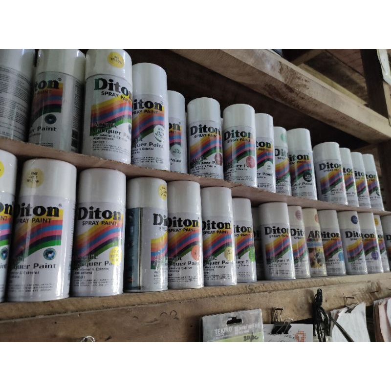 Jual Cat Kaleng Semprot DITON Besar 300cc Ready Banyak Warna Metallic ...