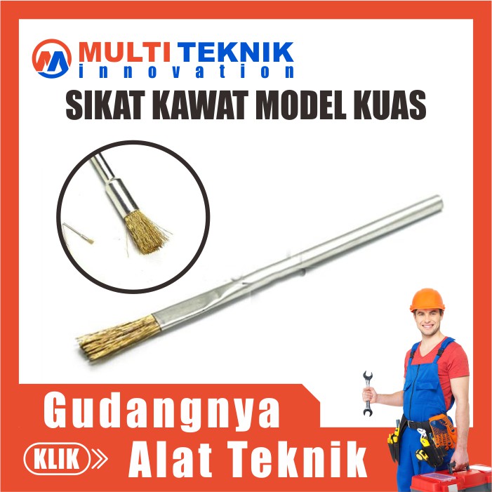 Jual Sikat Kawat Kecil Mini Kuas Kawat baja kuningan Wire Brush MT260 | Shopee Indonesia