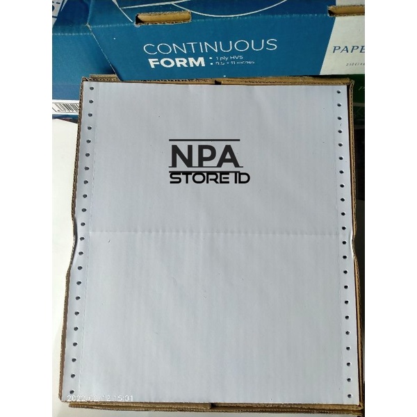 Jual kertas continuous continous form struk PPOB PLN PDAM A4 dibagi 2 ...