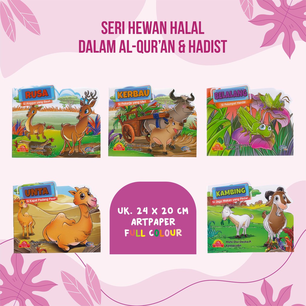 Jual Buku Cerita Anak Islami Bergambar | Cergam Seri Hewan Halal Dalam ...