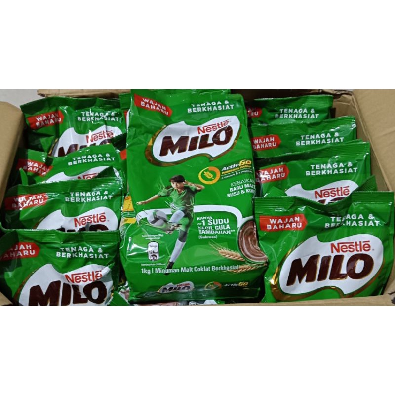 Jual Milo Malaysia 1kg+bubble wrap, exp.date 31 Maret 2024 | Shopee ...