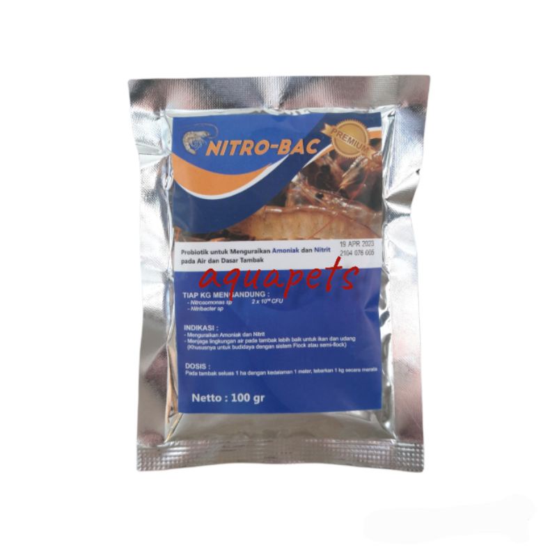 Jual Nitro-Bac Probiotic Nitrobacter Udang dan Ikan 100gr | Shopee ...
