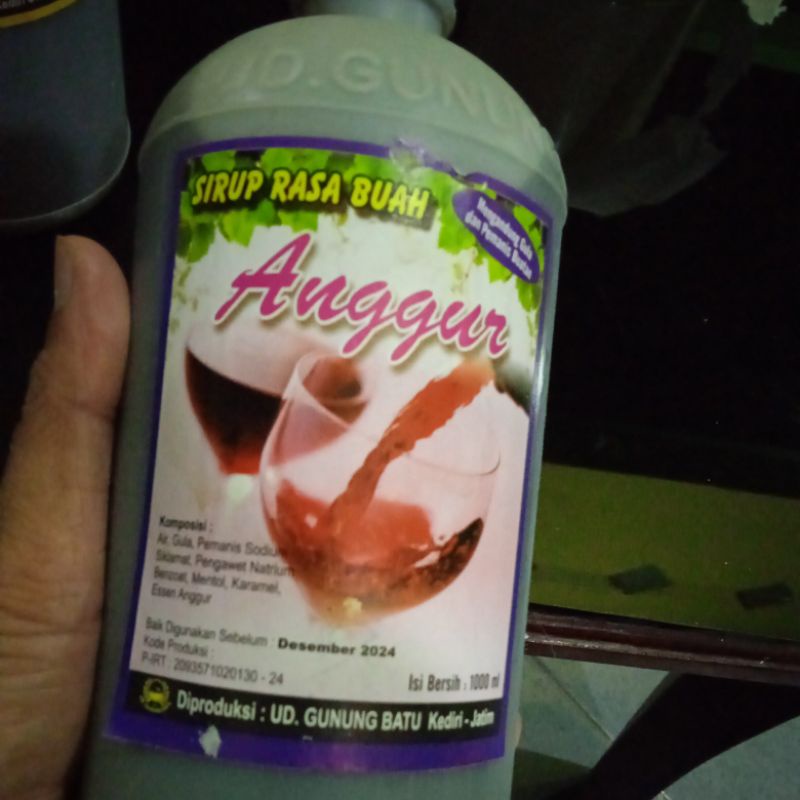 Jual Sirup Rasa Anggur Asli UD. Gunung Batu | Shopee Indonesia