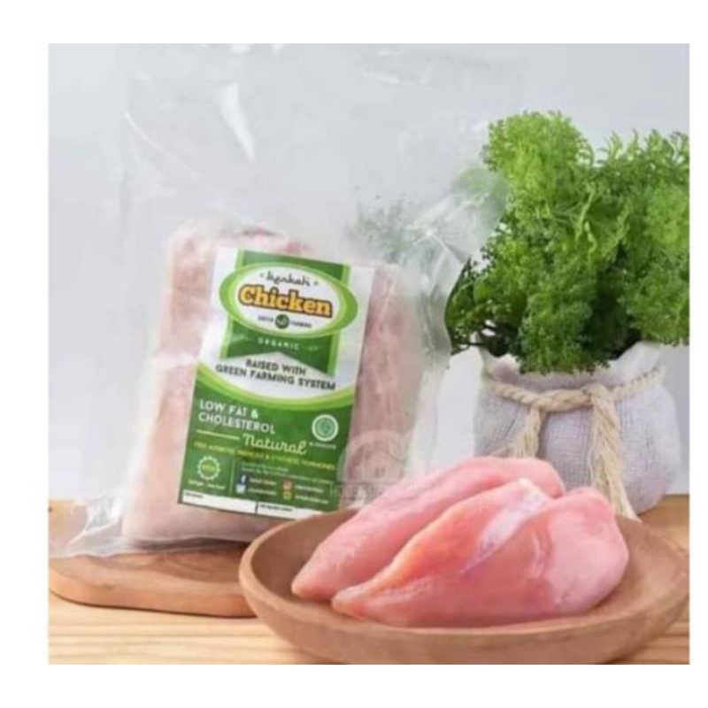 Jual Filet Dada Berkah Chicken Organik 1000-1099 gram | Shopee Indonesia