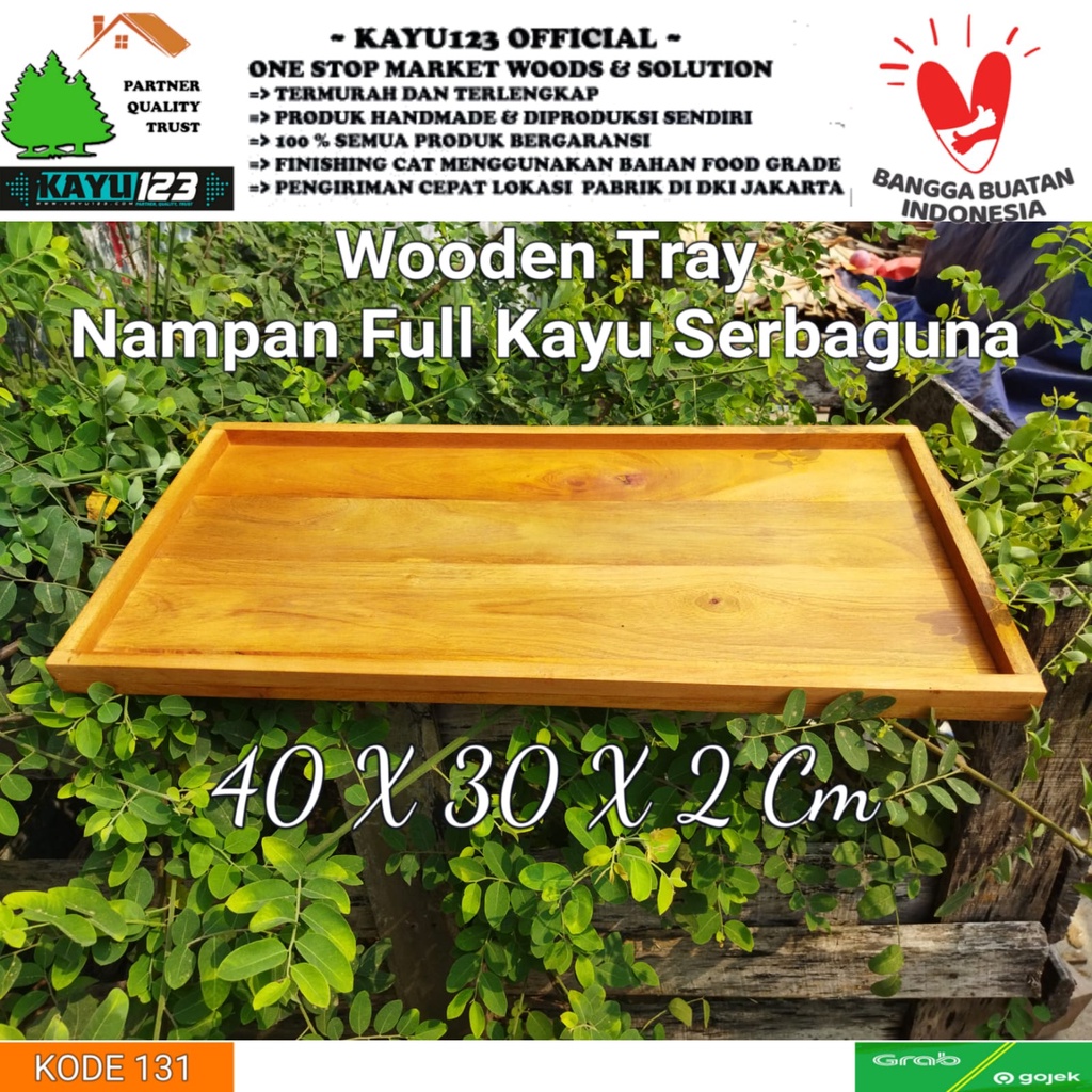 Jual Wooden Tray 40-60x30cx2 Nampan Kayu Kotak Kayu Hampres | Shopee ...
