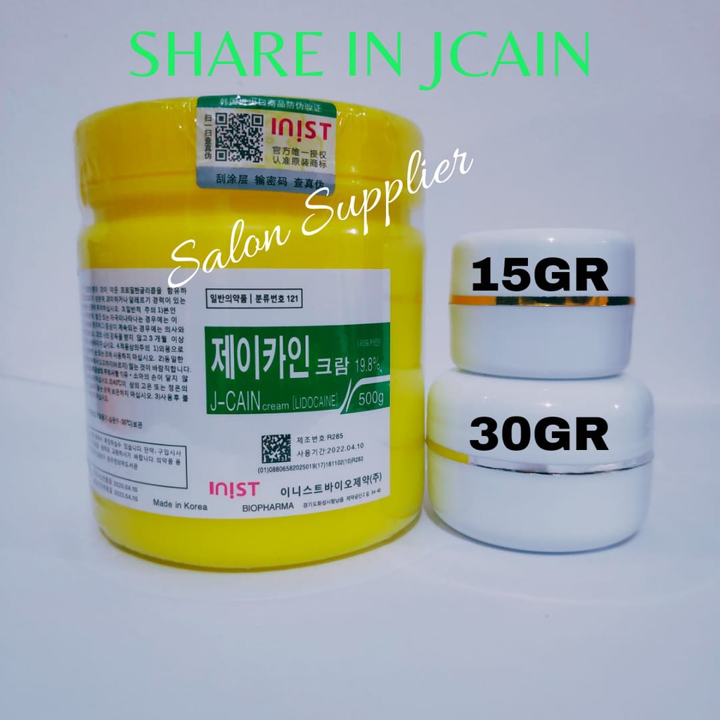 Jual (COD BISA) KOREAN CREAM J-CAIN ANASTESI BAAL JCAIN ANESTESI HIJAU ...