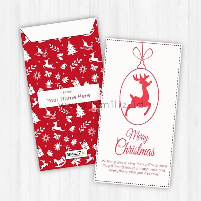 Jual Amplop Natal Premium Custom / Christmas Envelope Cute Santa Claus ...
