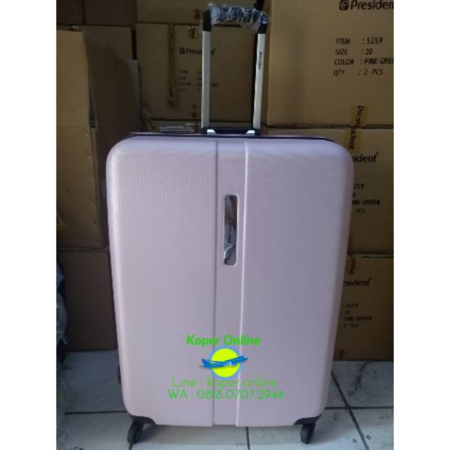 Jual Koper Online President Box Original Pink ukuran paling besar 28 ...