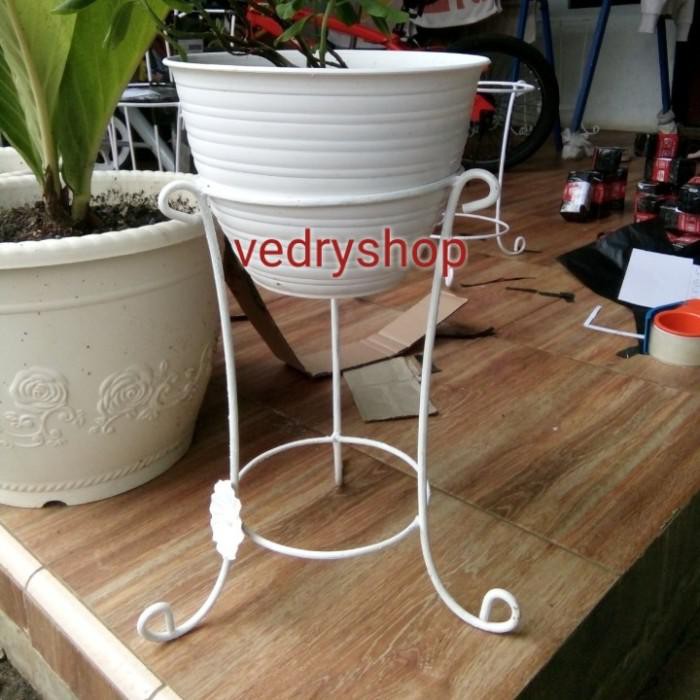 Jual Standing Planter Tanaman Bunga Diameter 20 Cm Dudukan Pot Rak Pot ...