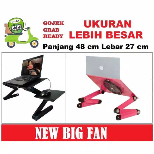 Jual MEJA LAPTOP PORTABLE + kipas dan tempat mouse | Shopee Indonesia