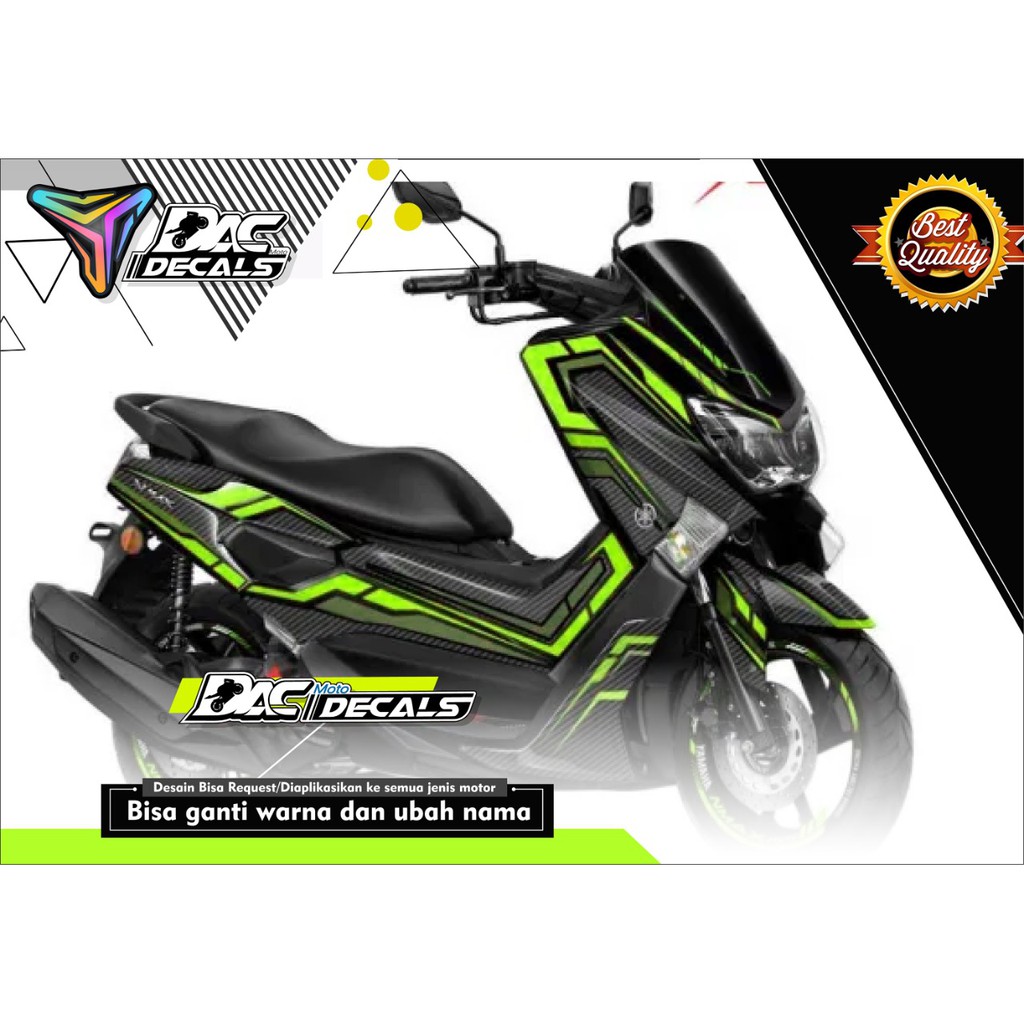 Jual Sticker decal full body Yamaha Nmax hijau hitam grafis | Shopee ...