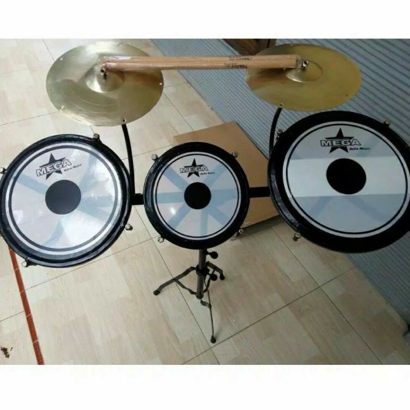 Jual tamtam drum isi 3 / drum tam tam isi 3 simbal 1 dan 2 | Shopee ...