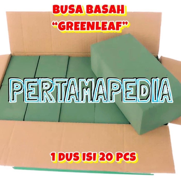 Jual Floral Foam Basah/ Busa Hijau Basah/ Gabus Bunga Hidup/ Oasis ...