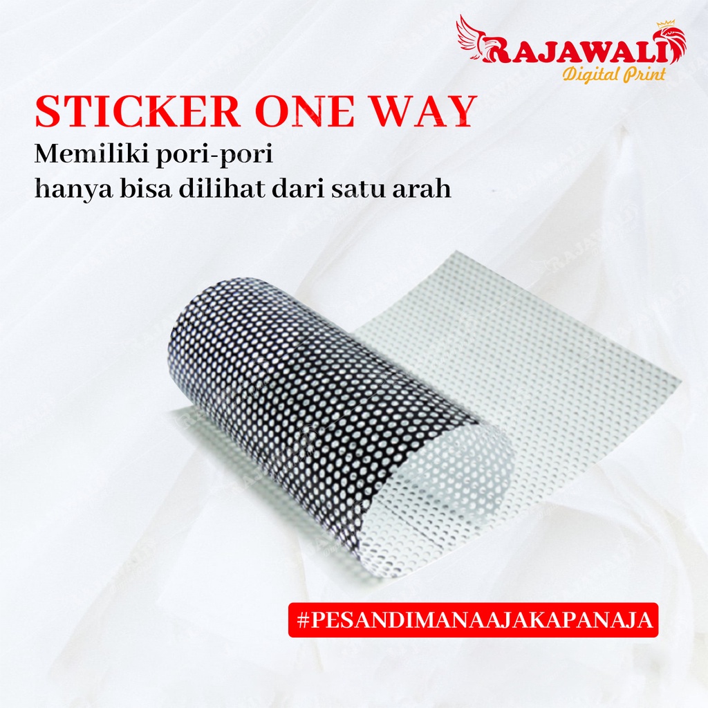 Jual STIKER ONE WAY | UNTUK KACA MOBIL DLL | Shopee Indonesia