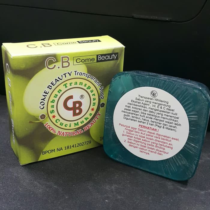 Jual CB TRANSPARANT SOAP WITH VIT E - SABUN BATANG CB TRANSPARAN 100GR ...
