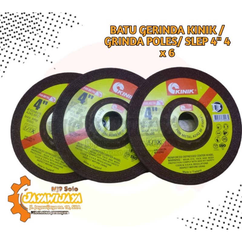 Jual BATU SLEP GERINDA / BATU GERINDA POLES KINIK 4 INCH | Shopee Indonesia