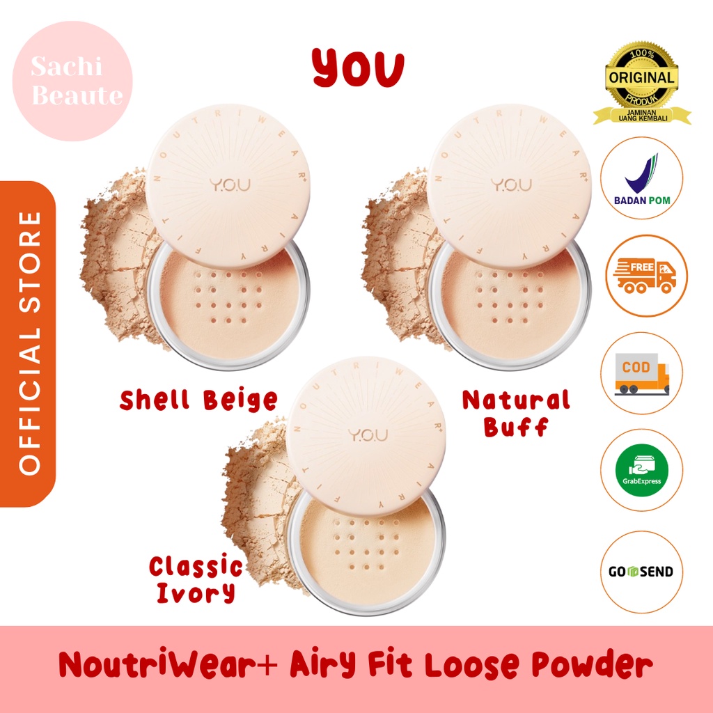 Jual YOU Y.O.U NoutriWear+ Airy Fit Loose Powder (429411) | Shopee ...