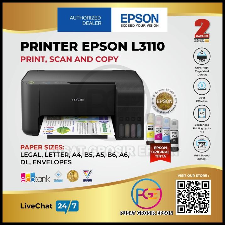Jual Epson L3110 Printer Multifungsi Print Scan Copy | Shopee Indonesia